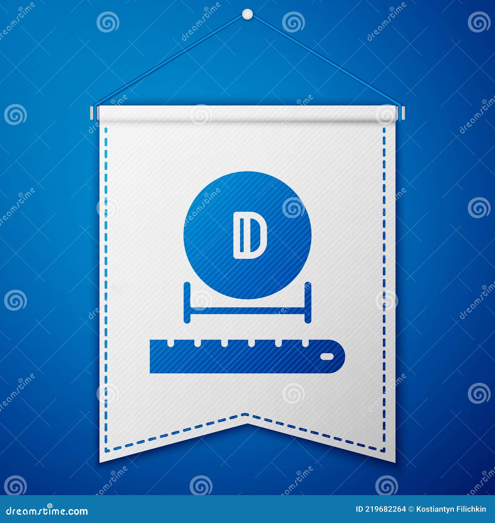 Diameter Icon From Geometry Collection. Vector Illustration ...