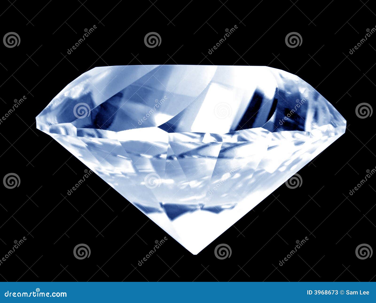 Blue Diamond stock image. Image of precious, diamond, crystal - 3968673