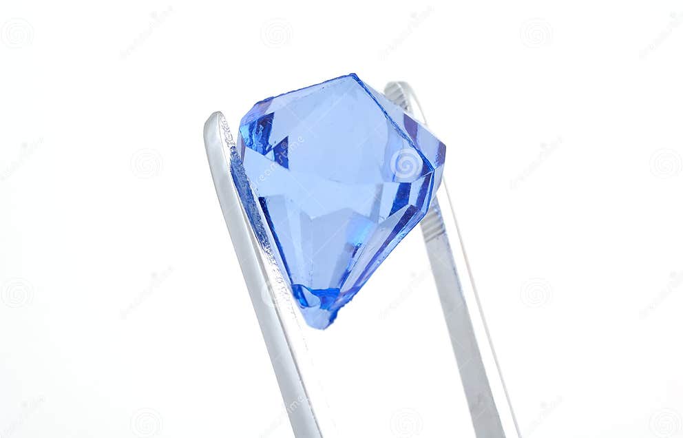 Blue Diamond stock image. Image of jewelry, stone, jeweler - 409373