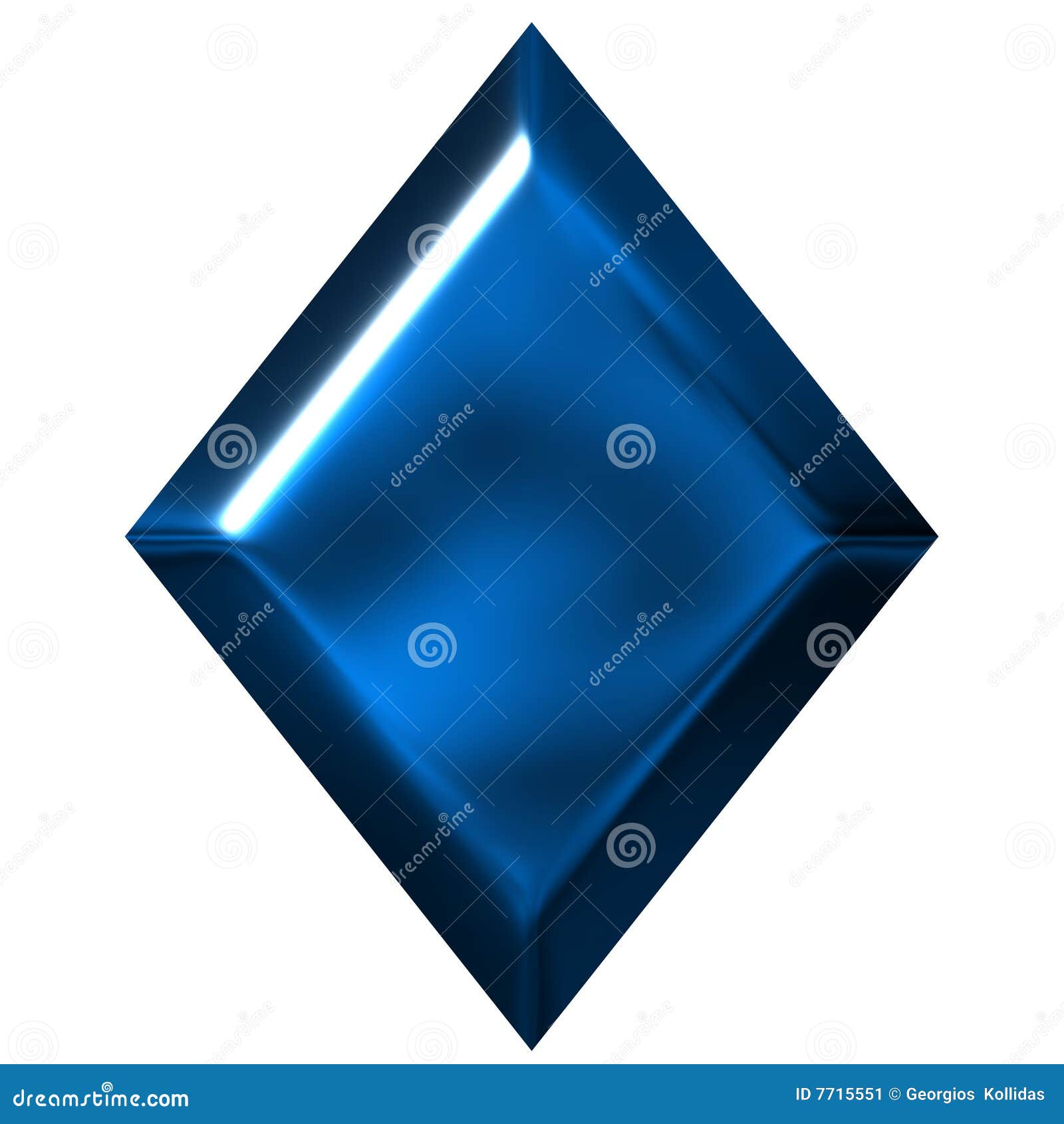 Blue Diamond Shape Clip Art