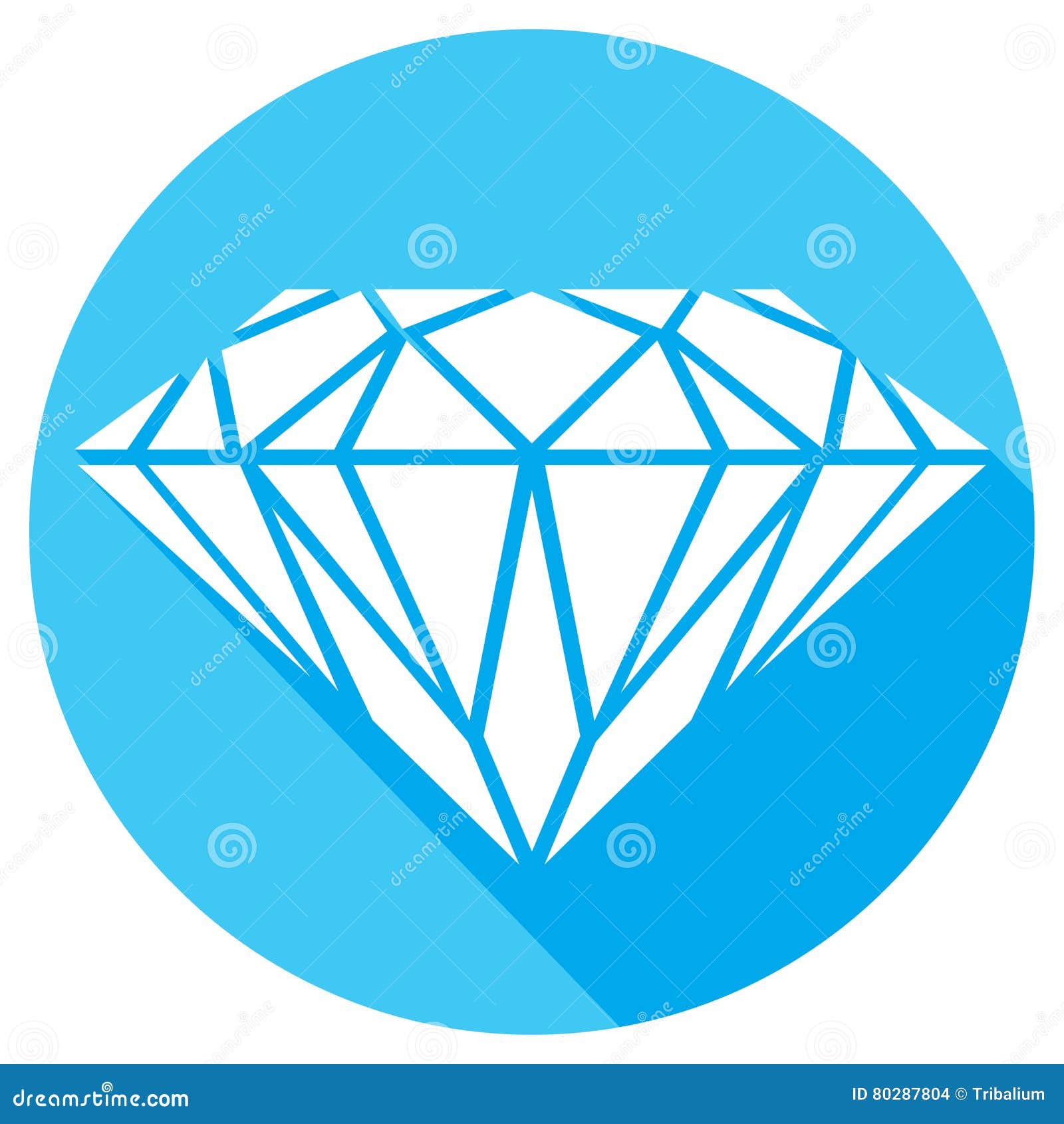 Blue diamond stock vector. Illustration of fiancee, carat - 80287804