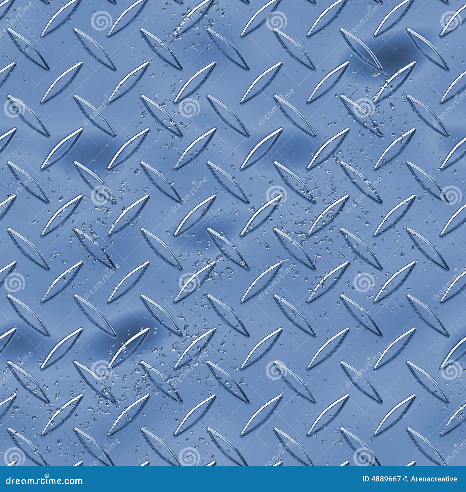 Blue diamond plate stock illustration. Illustration of pattern - 4889667