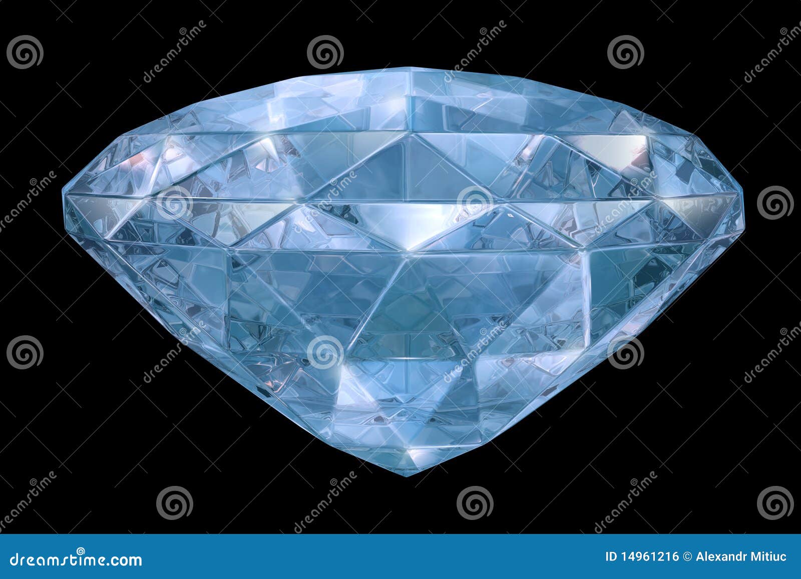 Blue Diamond with Soft Edges Stock Illustration - Illustration of clear ...