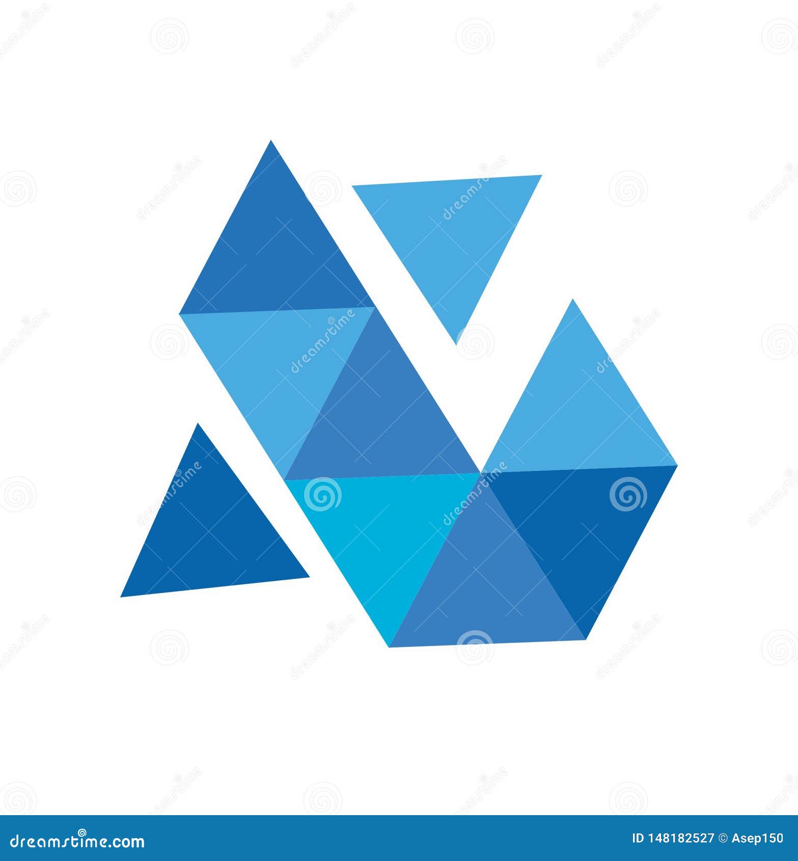 Blue Diamond Vector Illustration and Logo Stock Vector - Illustration ...