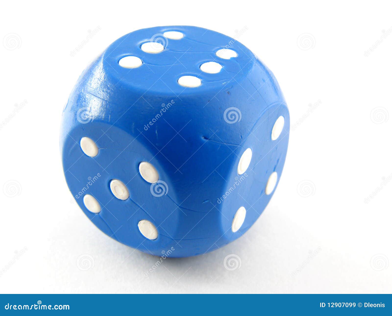 Blue dice stock image. Image of five, game, luck, gambling - 12907099