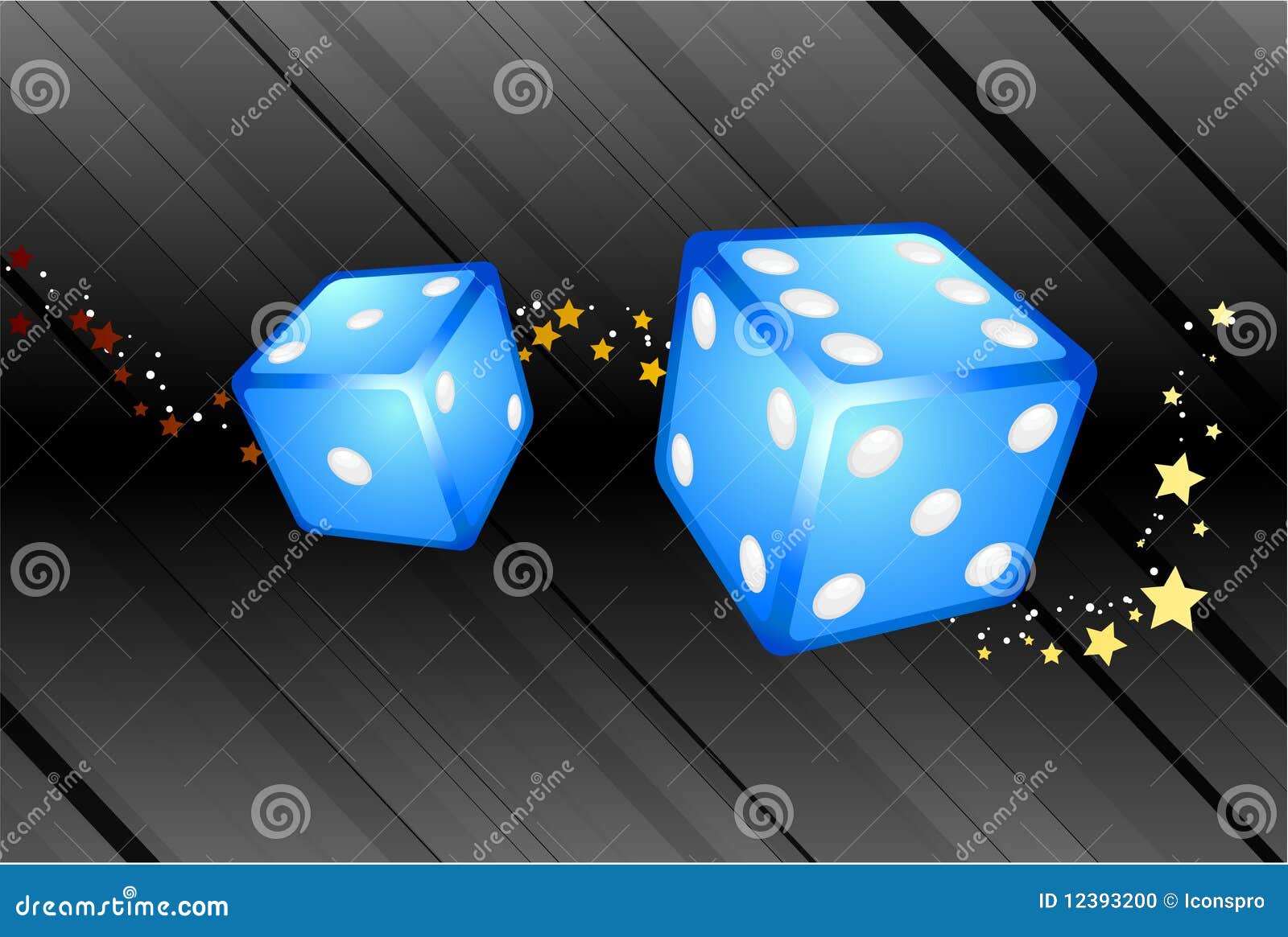 Blue Dice Background stock illustration. Illustration of vector - 12393200
