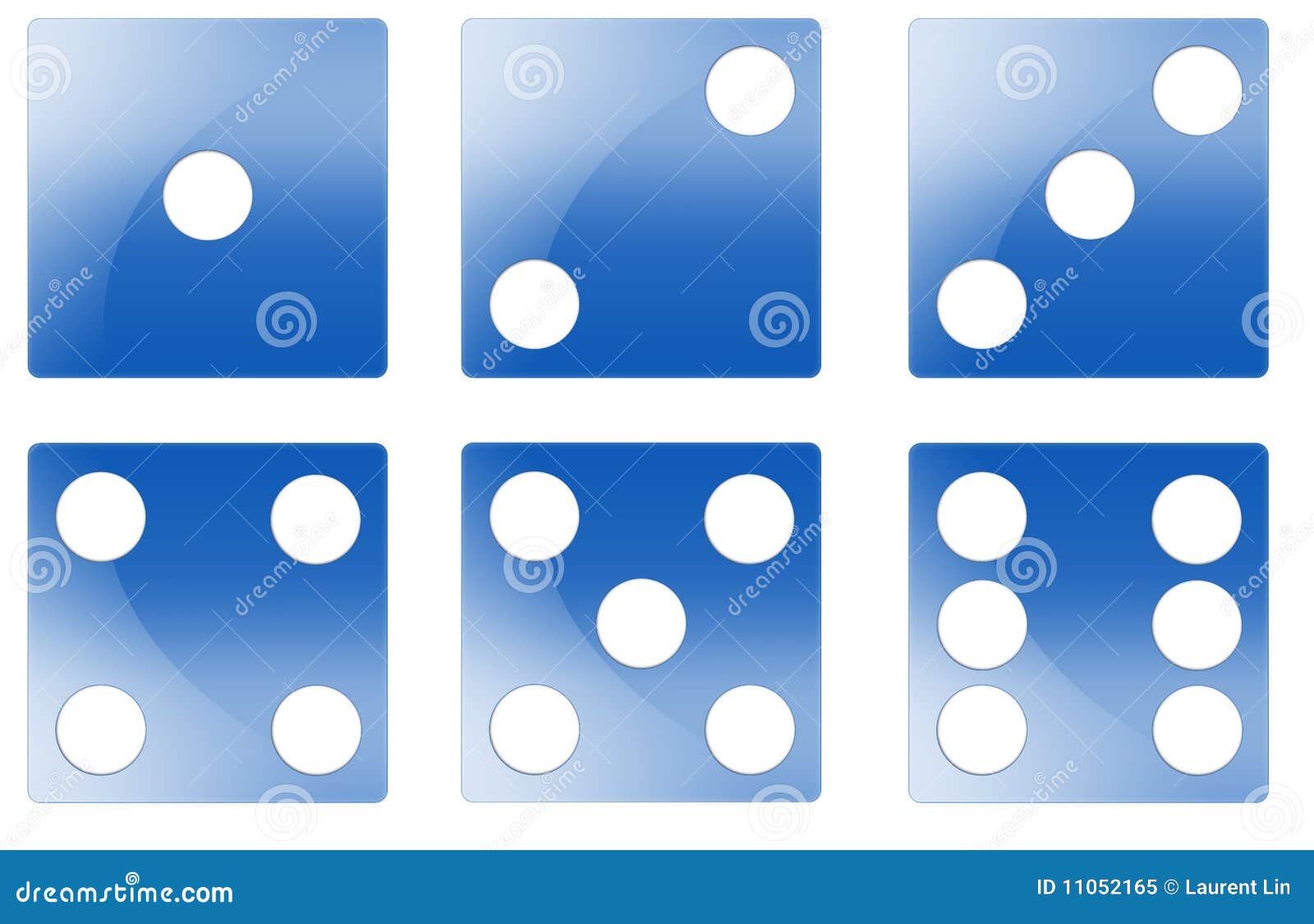 Blue Dice Illustration stock illustration. Illustration of casino ...