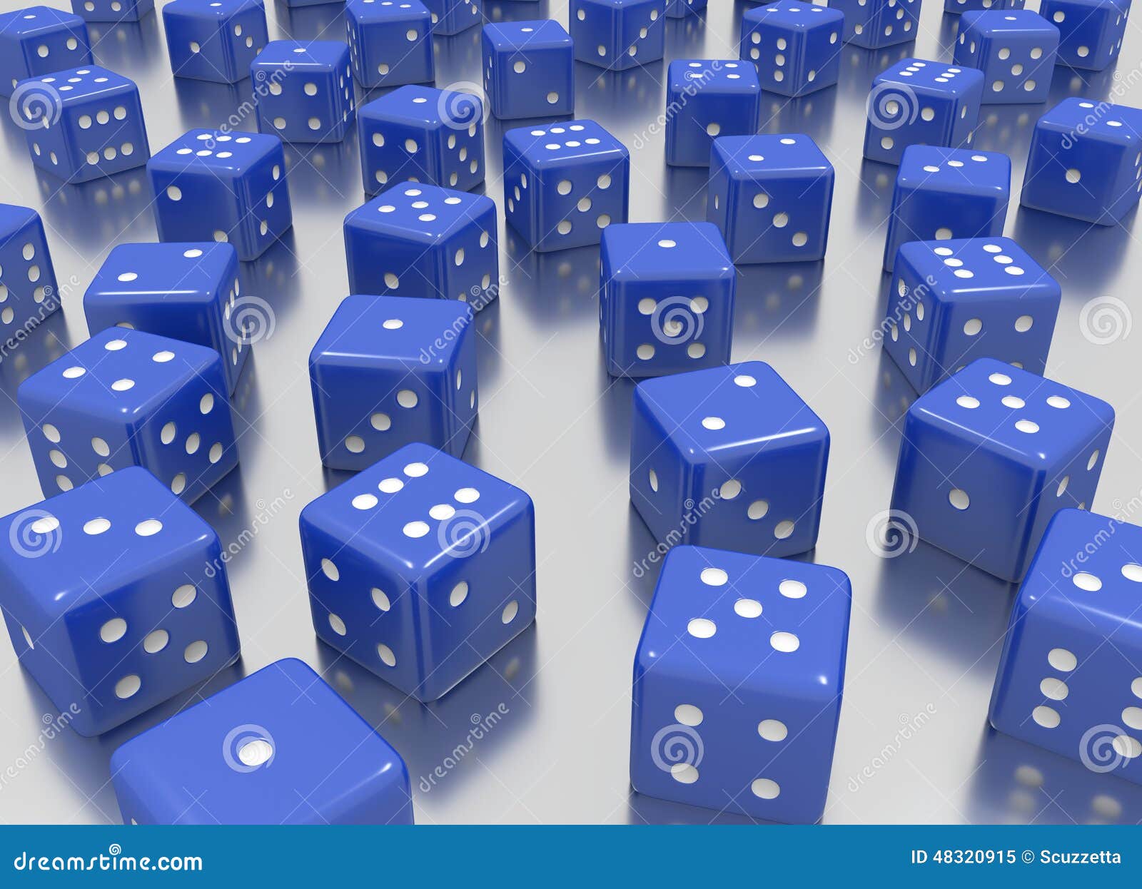 Blue dice stock illustration. Illustration of four, opportunity - 48320915