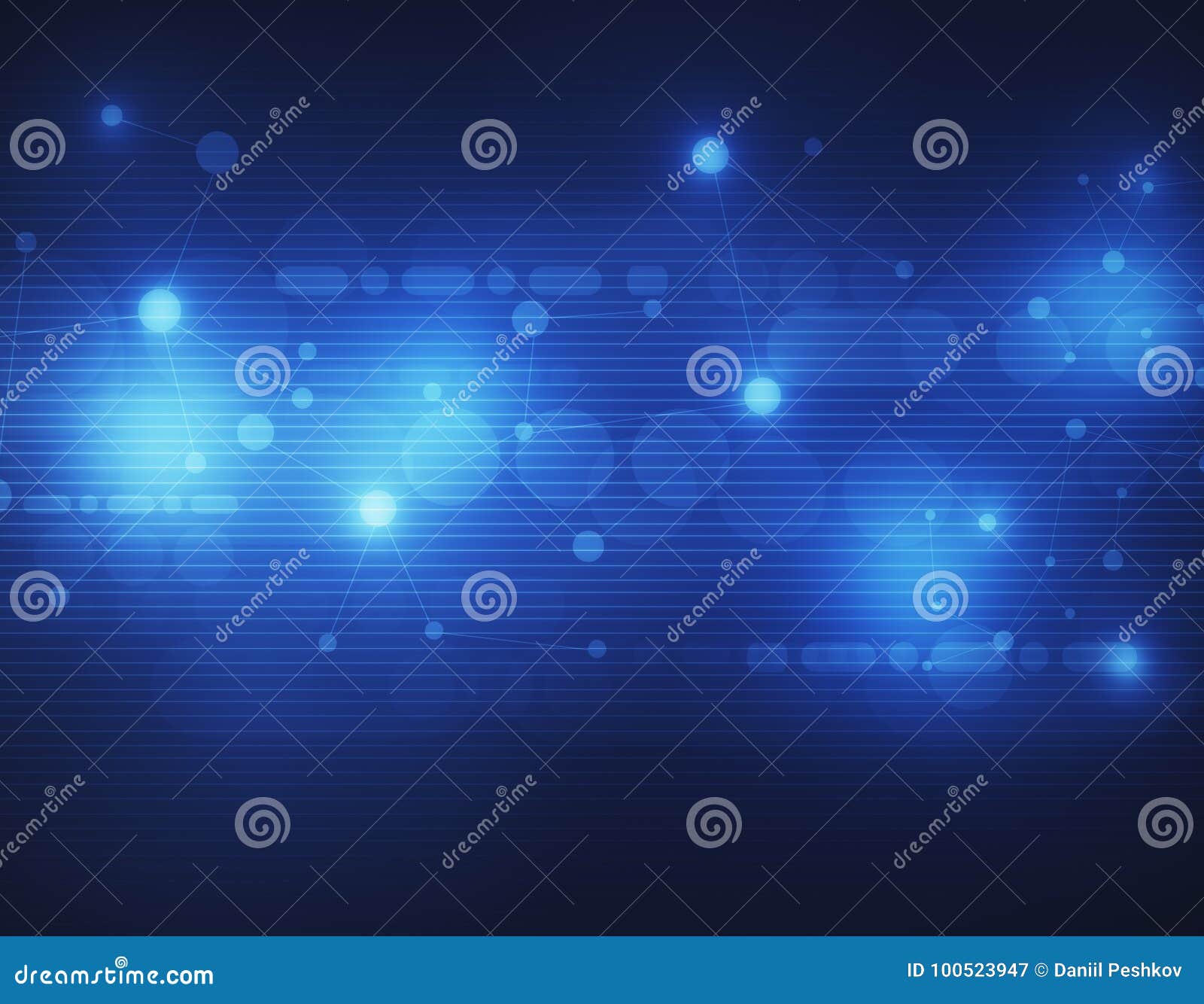 Blue digital backdrop stock illustration. Illustration of futuristic ...