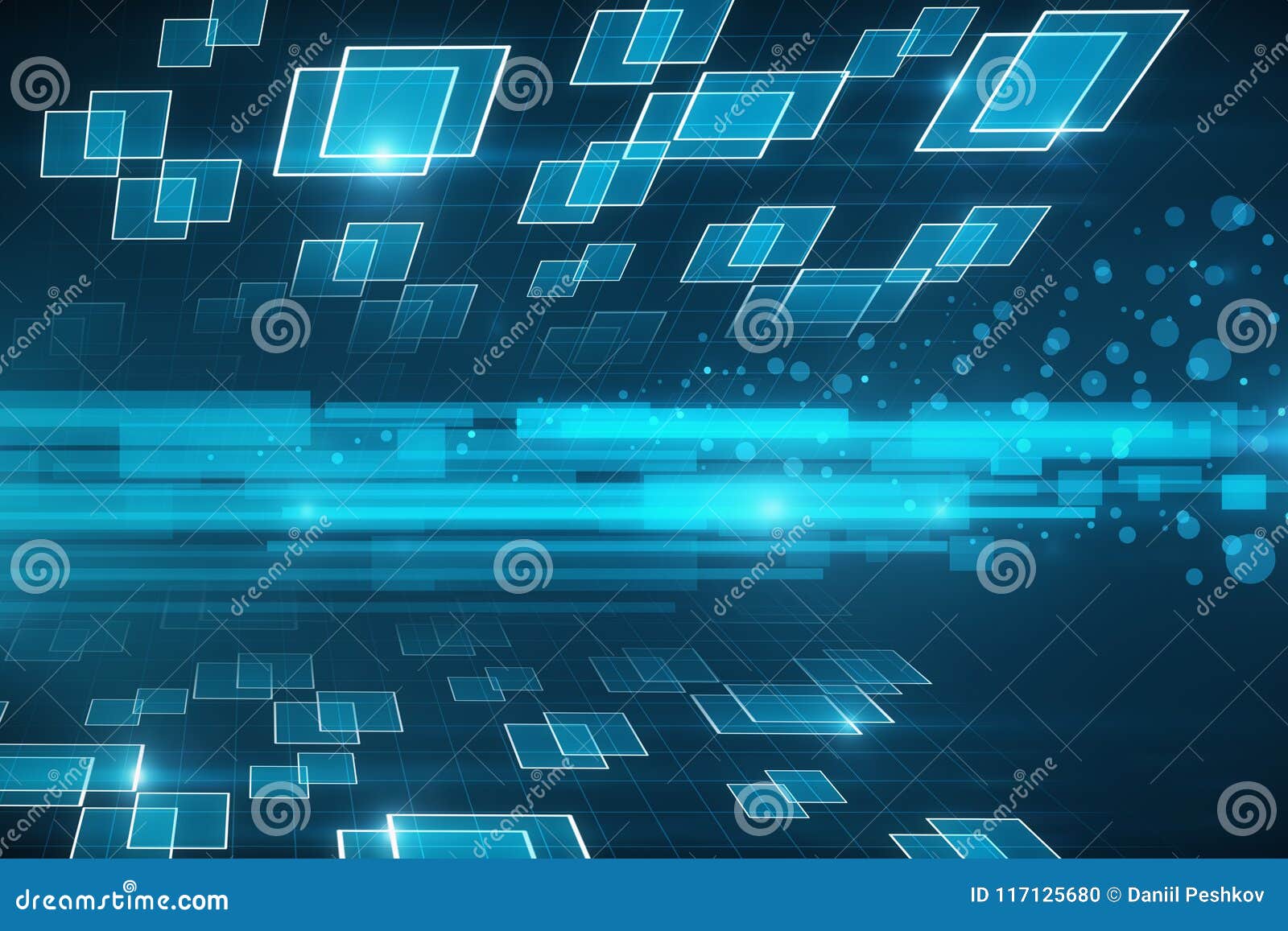 Blue digital background stock illustration. Illustration of lines ...