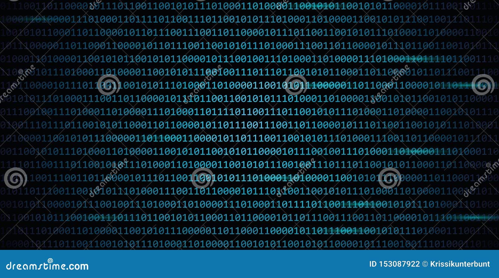 Blue Digital Binary Code Web Technology Background Stock Vector - Illustration of energy ...