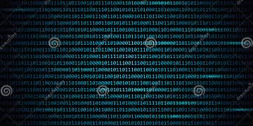 Blue Digital Binary Code Web Technology Background Stock Vector - Illustration of energy ...