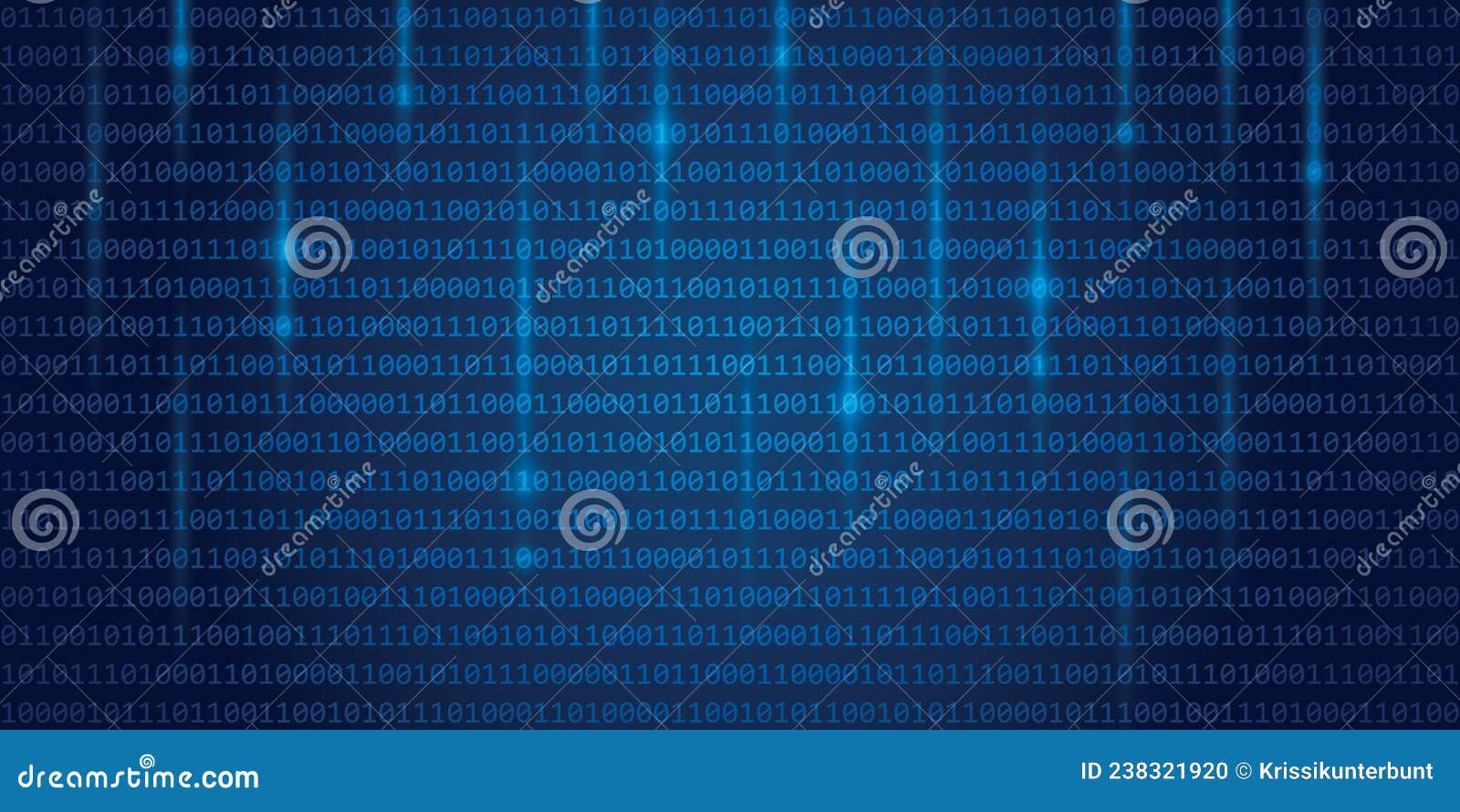 Blue Digital Binary Code Web Technology Background Stock Vector - Illustration of network, code ...