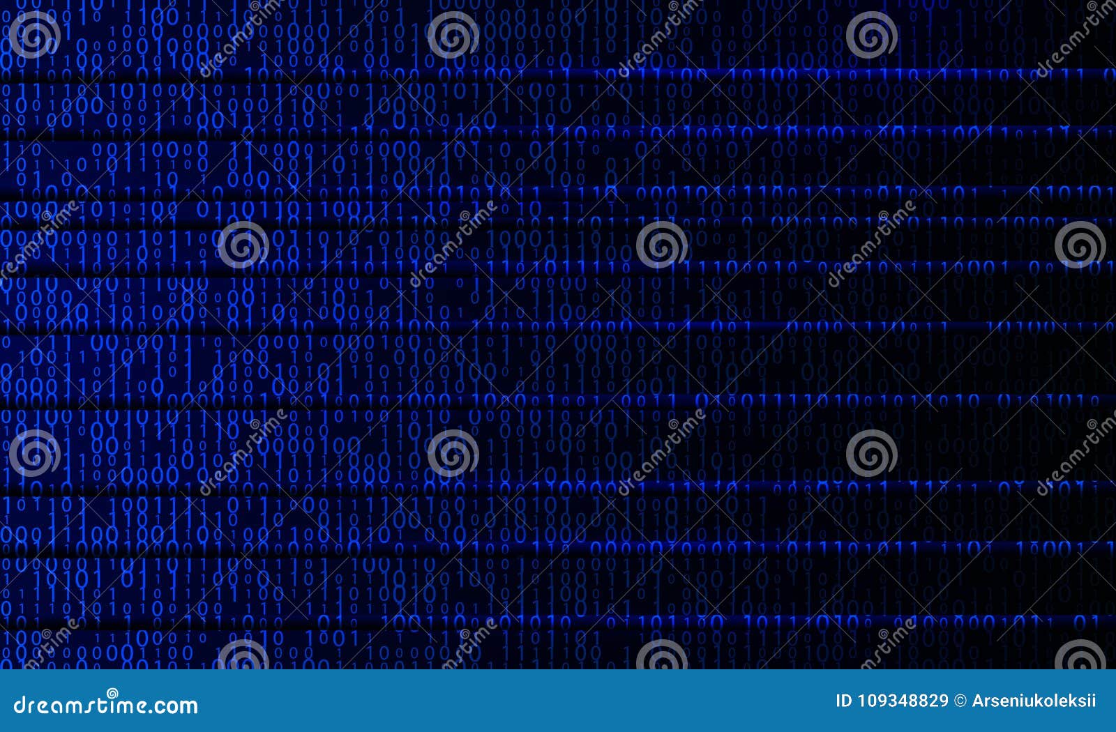 Blue digital binary lines stock vector. Illustration of artificial ... Blue digital binary lines stock vector. Illustration of artificial ...