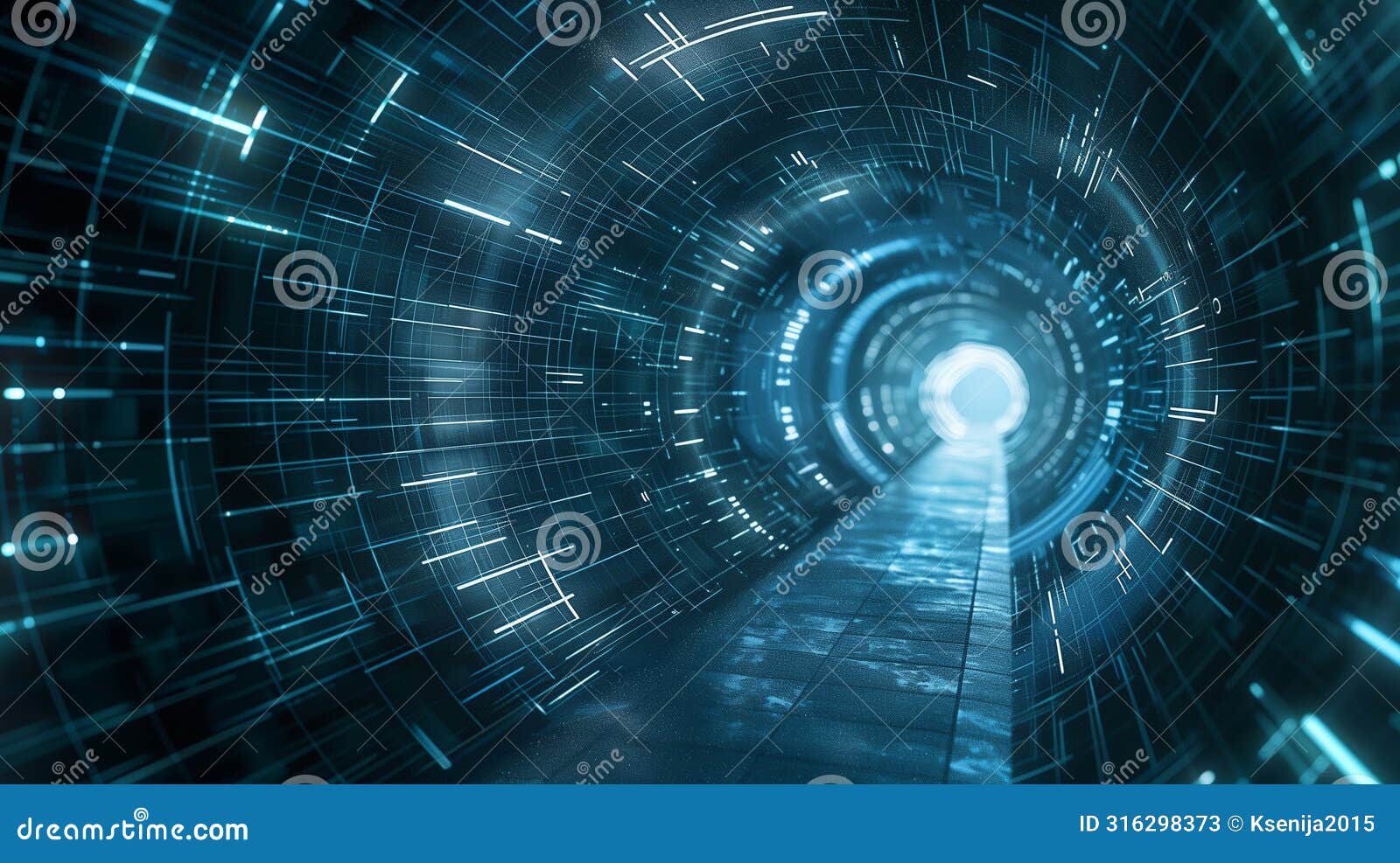 Blue Digital Cyberspace, Data Hi-speed Internet, Future Technology ...