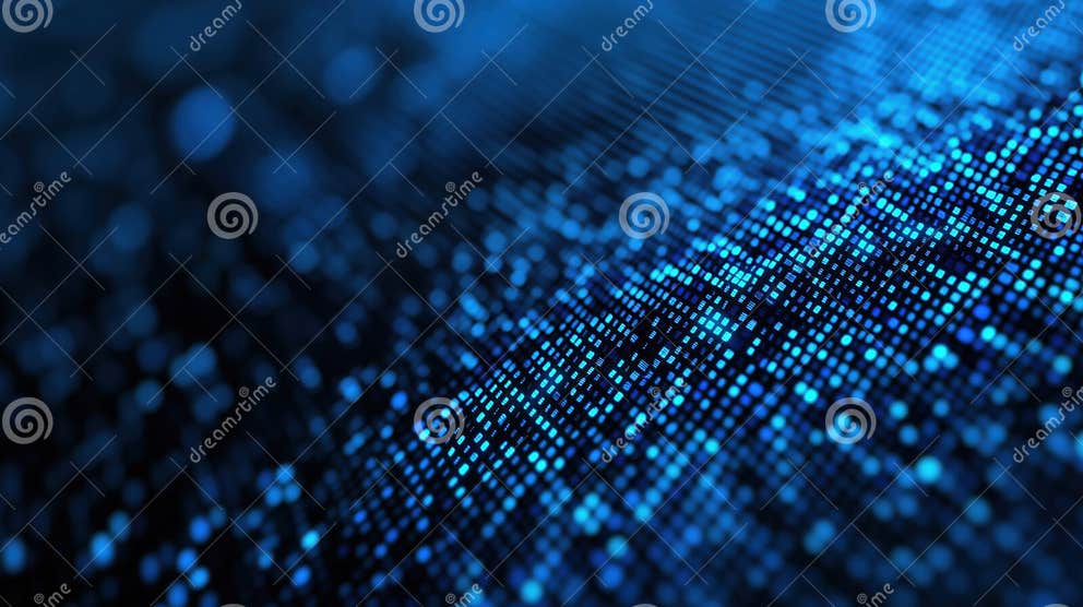 Blue Digital Data Visualization, Abstract Background Stock Image ...