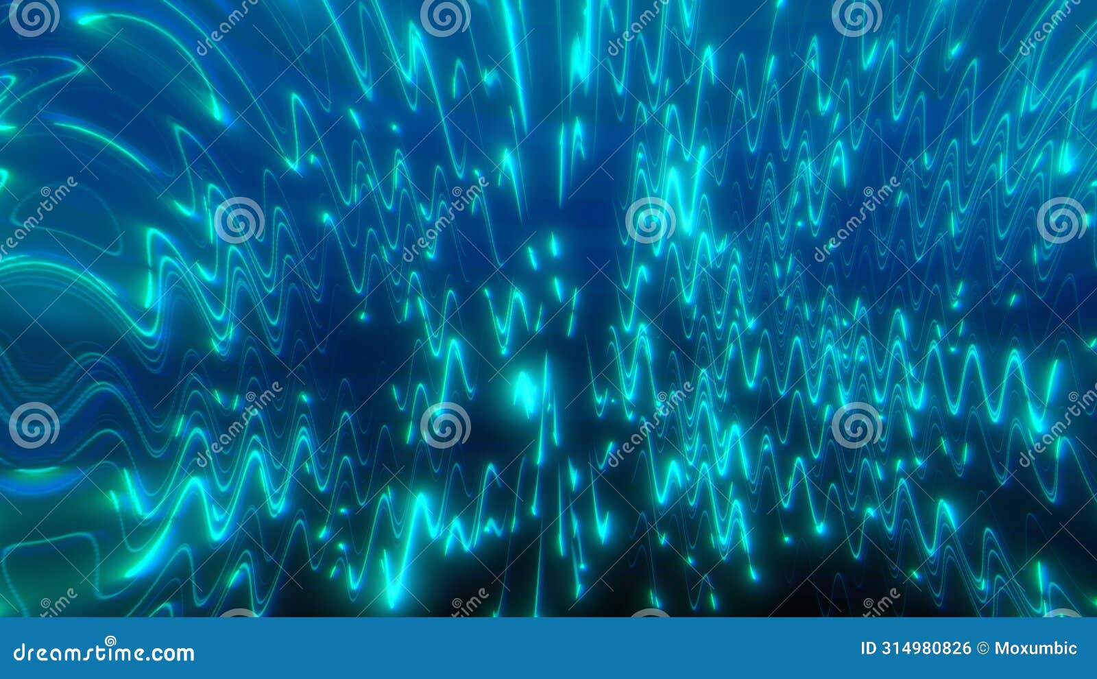 Blue Digital Flowing Warp Light Speed Background Stock Illustration ...