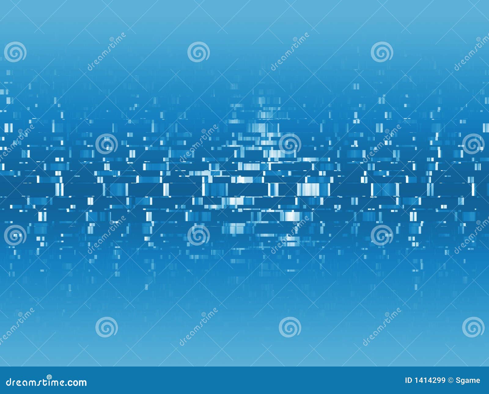 Blue digital info stock illustration. Illustration of pieces - 1414299