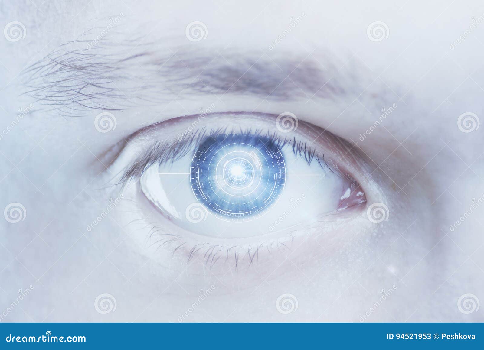 Blue digital male eye stock image. Image of caucasian - 94521953