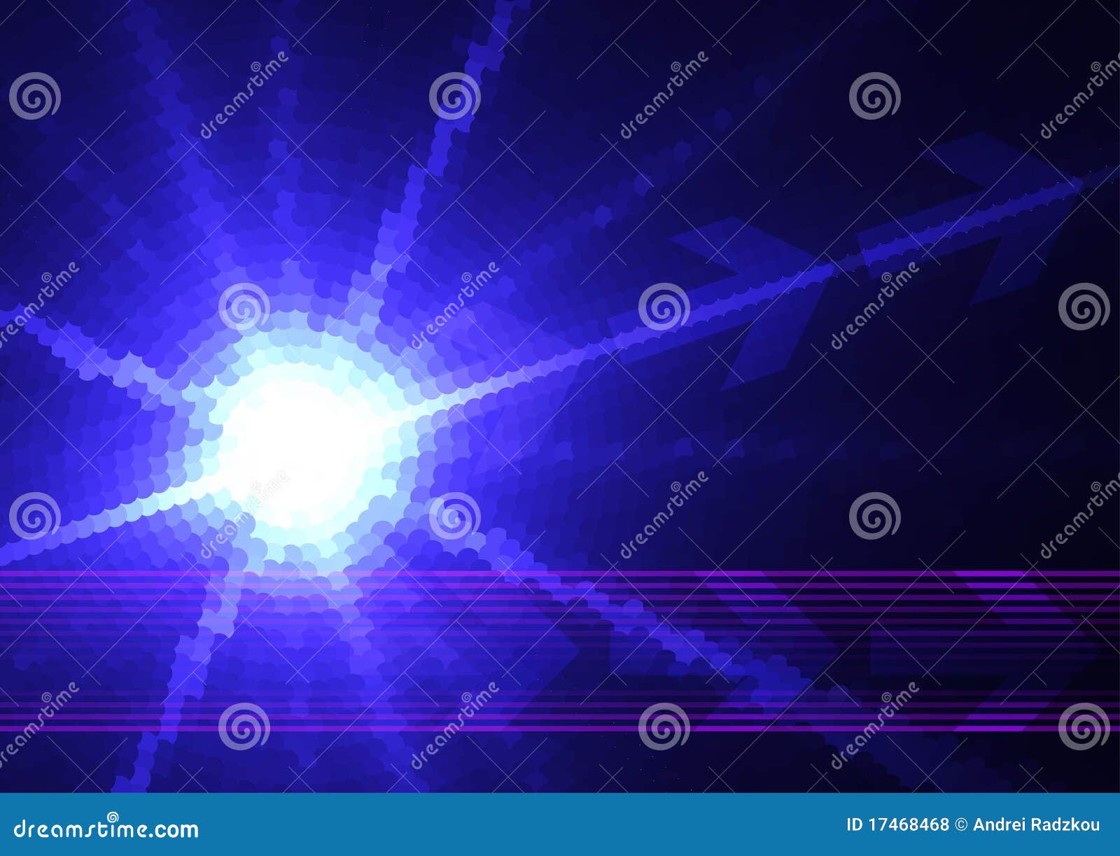 Blue digital star stock vector. Illustration of surface - 17468468