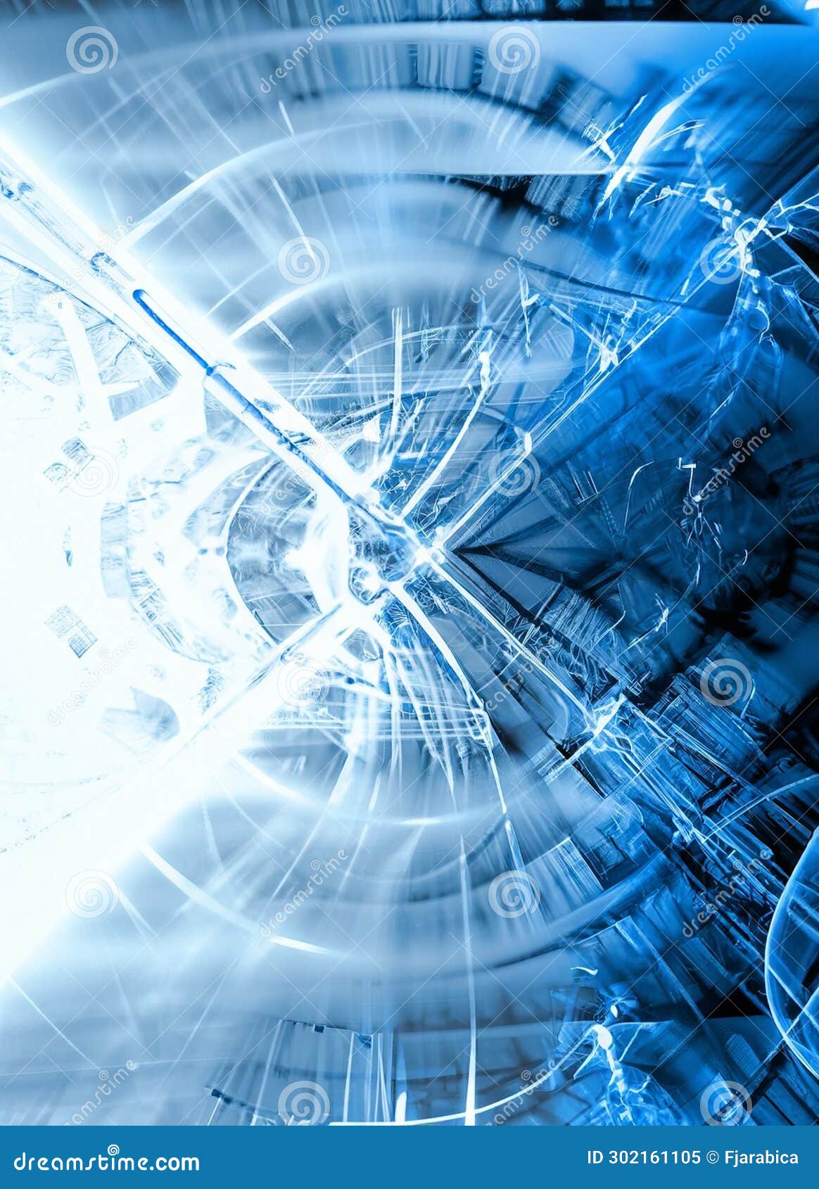 Blue Digital Technology Background with Backlight Stock Illustration ...