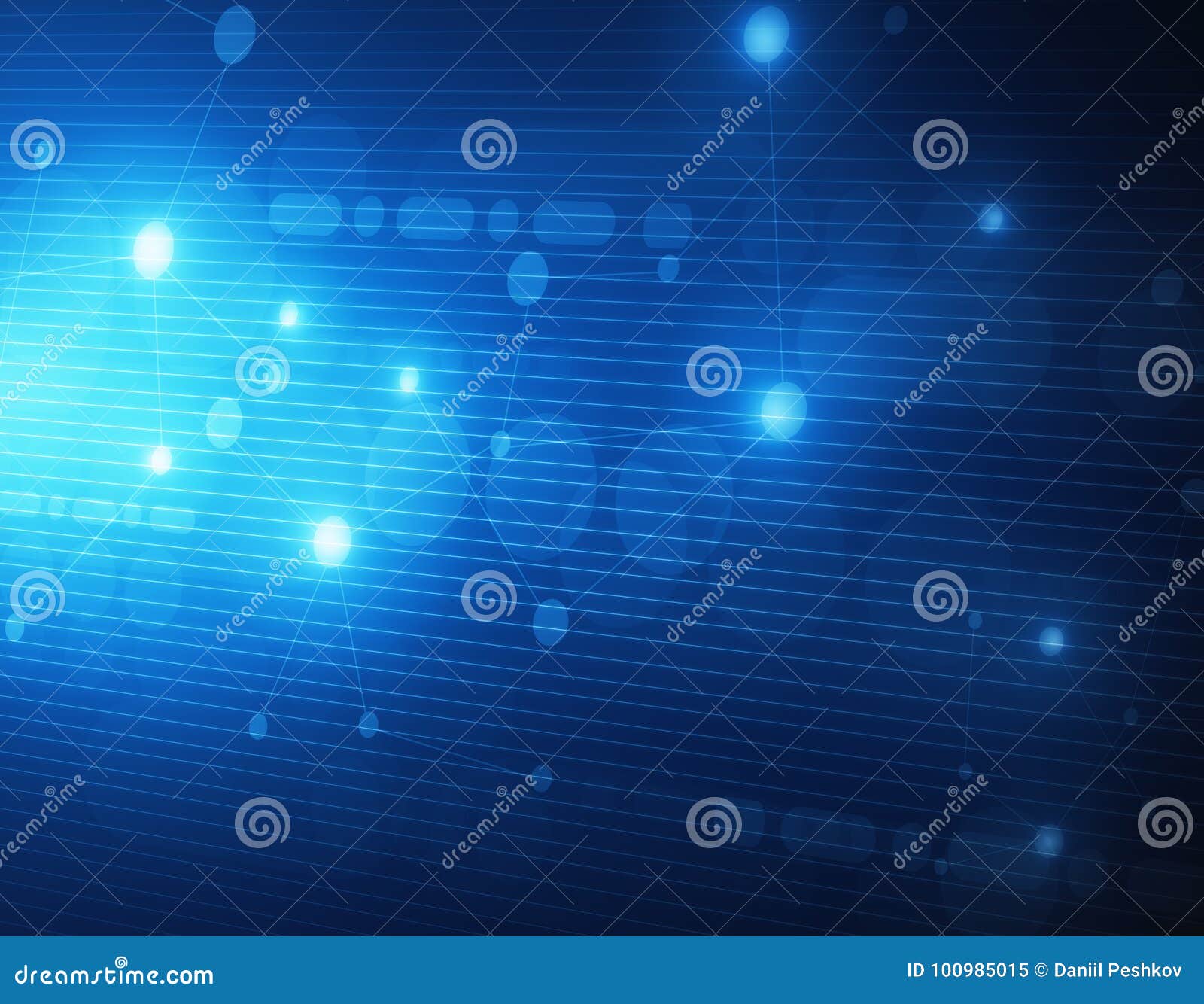 Blue digital wallpaper stock illustration. Illustration of connection ...