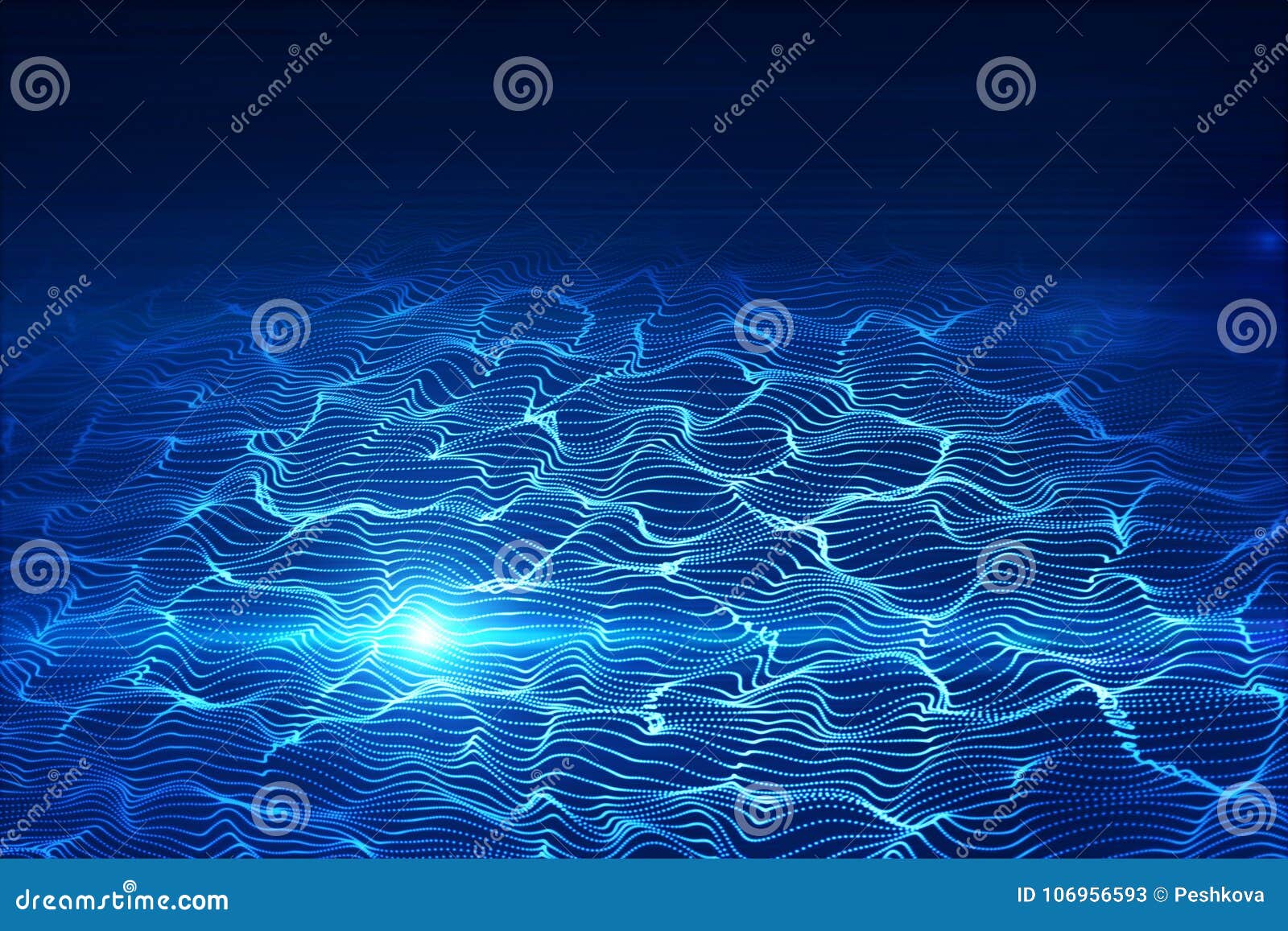Blue digital wave texture stock illustration. Illustration of backdrop ...
