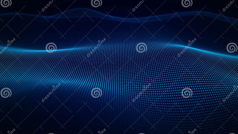 Blue Digital Waveform stock image. Image of waveform - 332979529