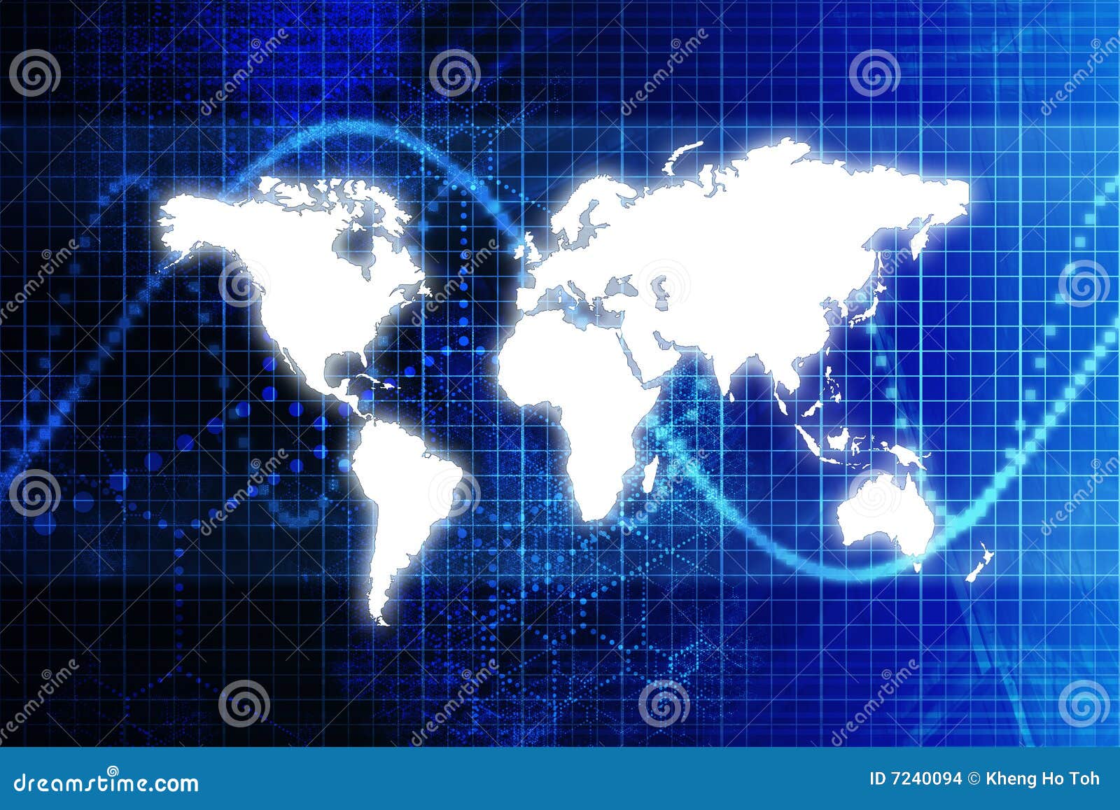 World Map. Business Chart Graph. Royalty-Free Stock Image ...