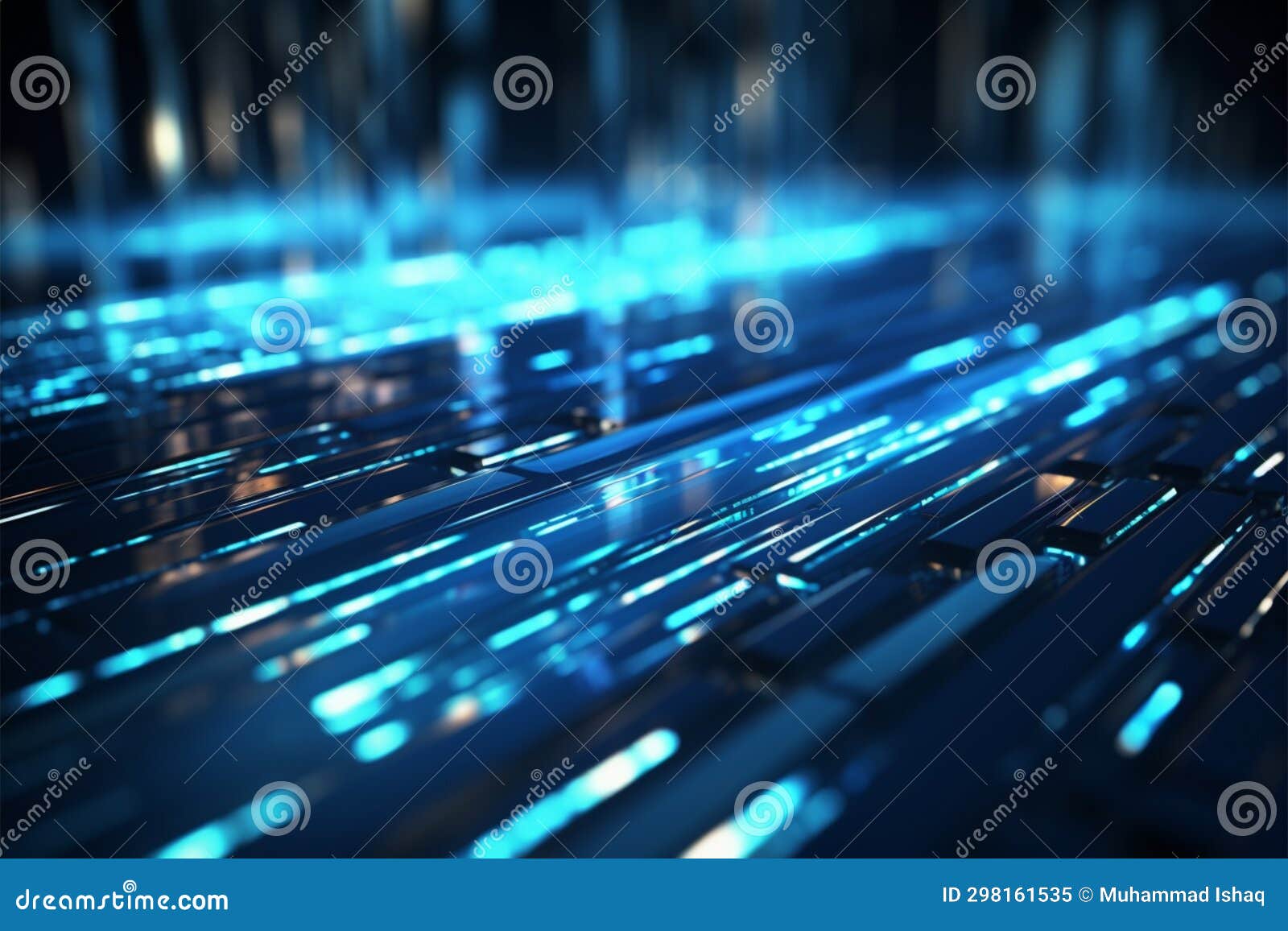 Blue Digtal Technology Background Design Business Stock Illustration ...