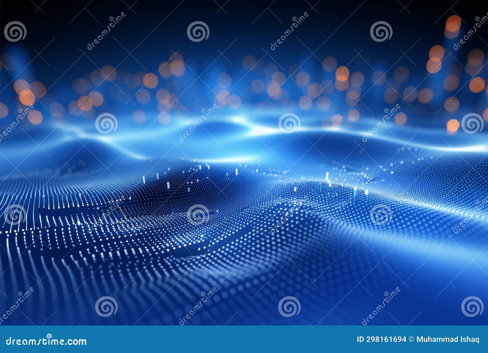 Blue Digtal Technology Background Design Business Stock Illustration ...