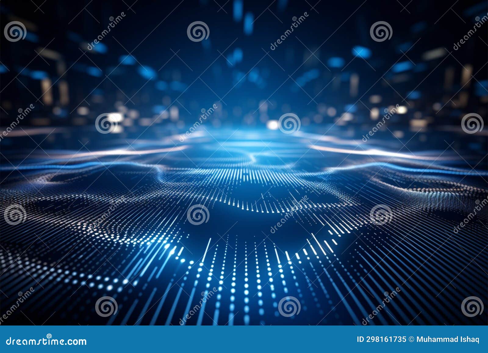 Blue Digtal Technology Background Design Business Stock Illustration ...