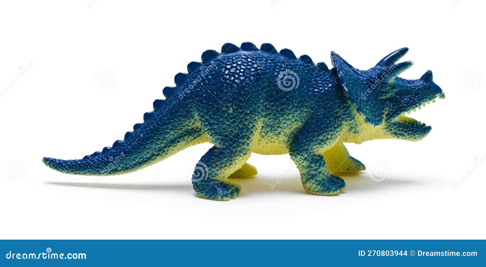 Blue Toy Dinosaur Jurassic Period Spinosaurus Raptor With Big Teeth ...