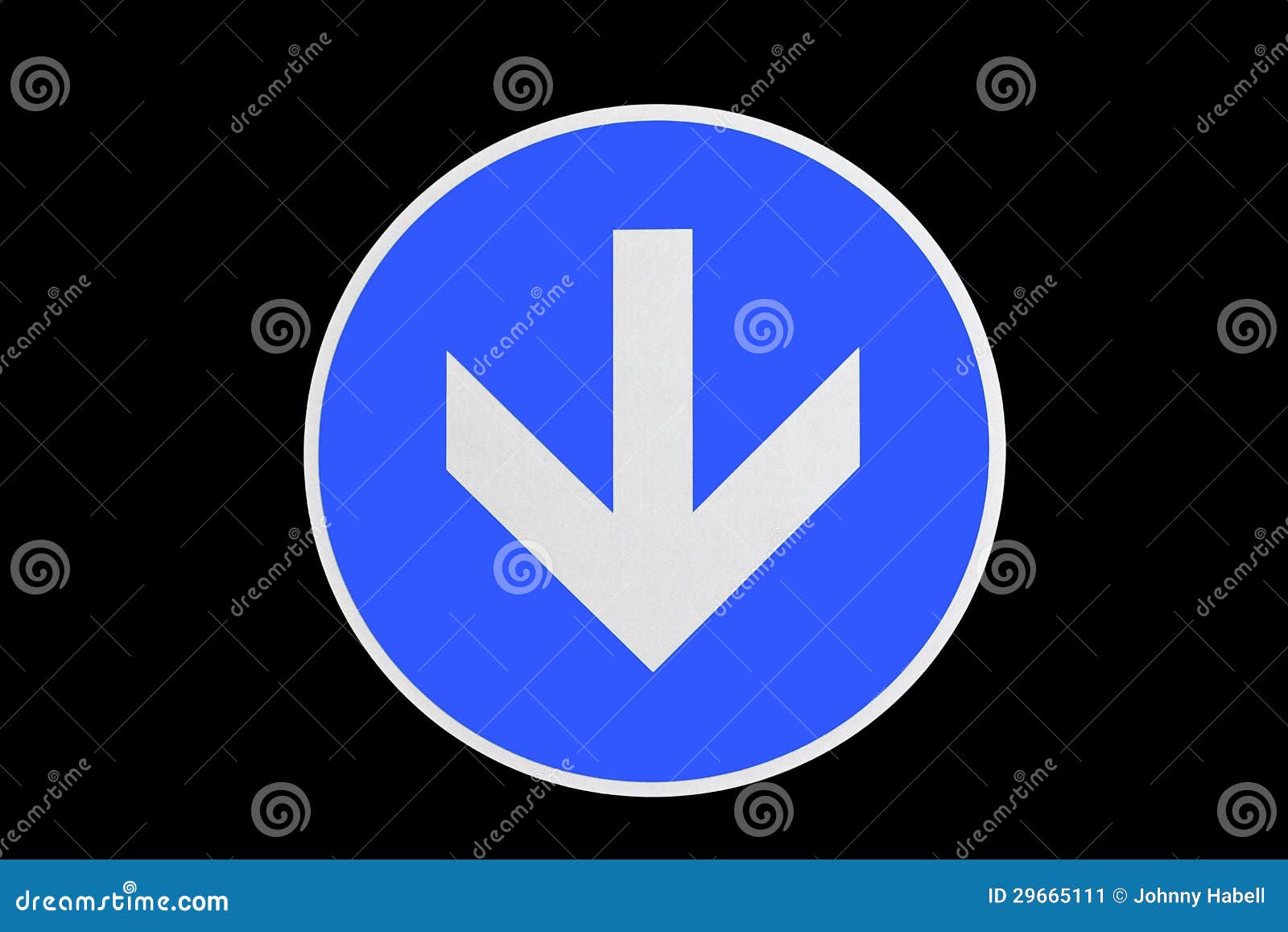 Blue Direction Arrow stock illustration. Illustration of information ...