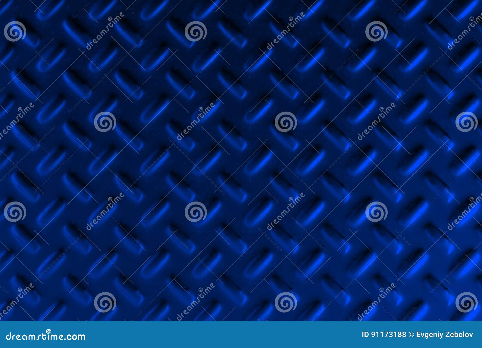Blue Dirty Checkered Steel Plate Stock Illustration - Illustration of ...