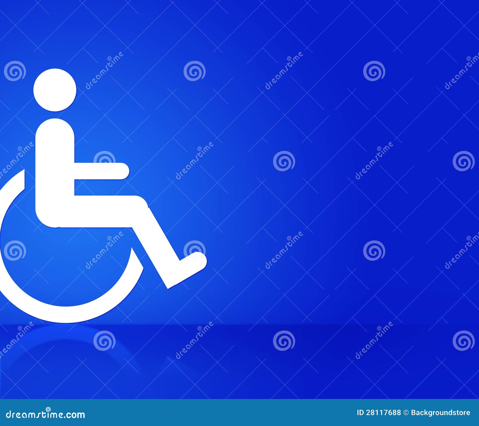 Blue Disability Symbols And Signs Collection, May Be Used To Publicize ...