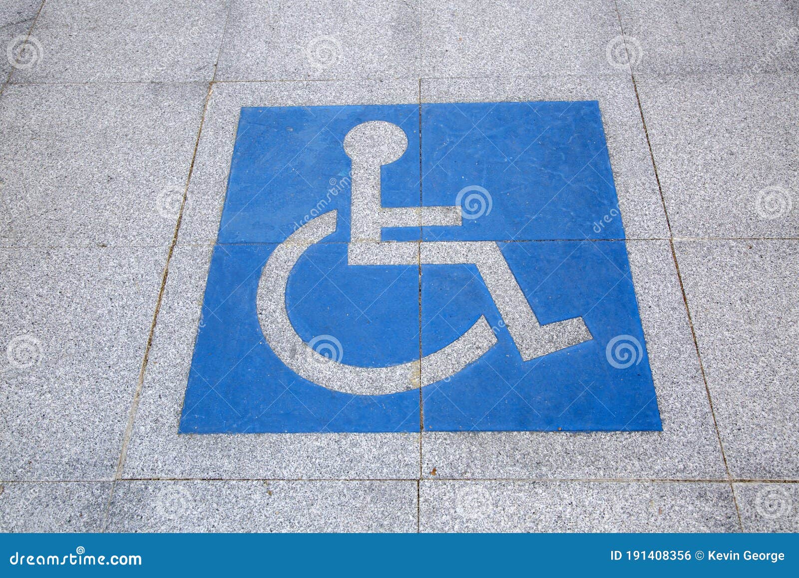 Blue Disabled Symbol stock photo. Image of transport - 191408356