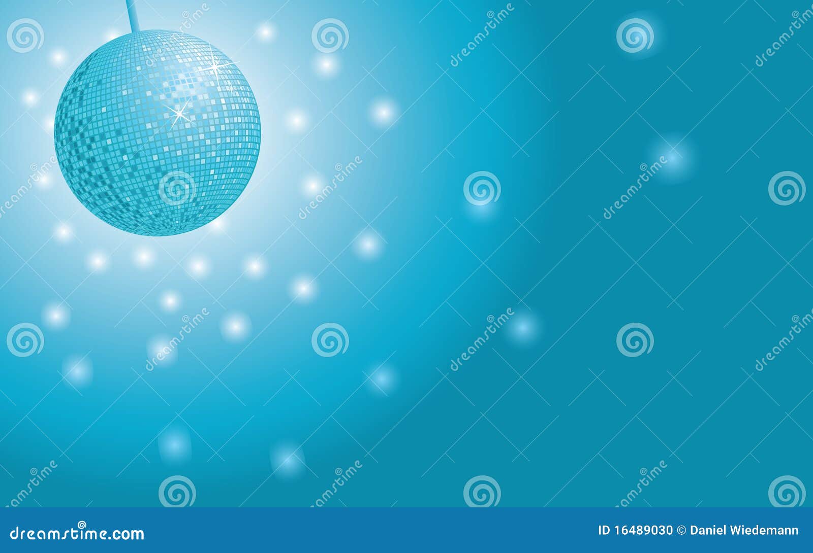 Blue Disco Ball Isolated On A Transparent Background. Vector EPS 10 ...