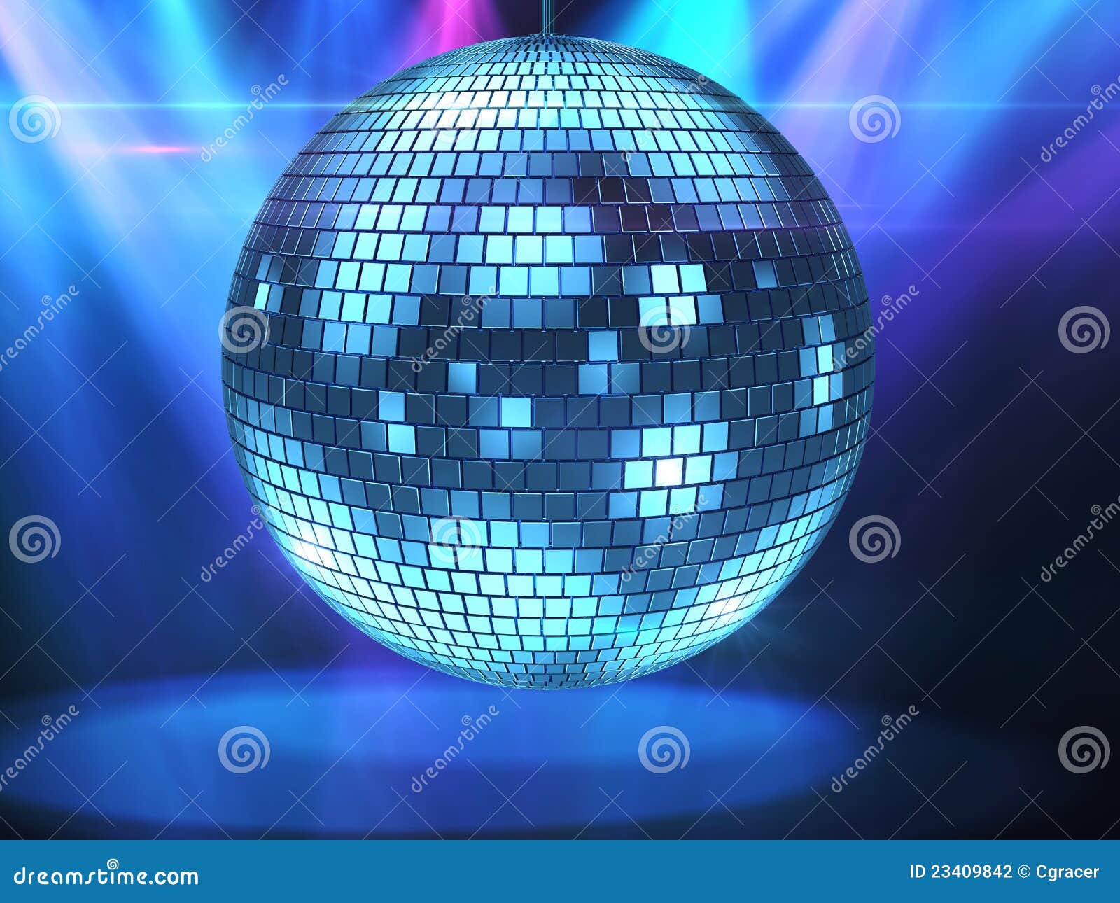 Blue Disco Ball Isolated On A Transparent Background. Vector EPS 10 ...