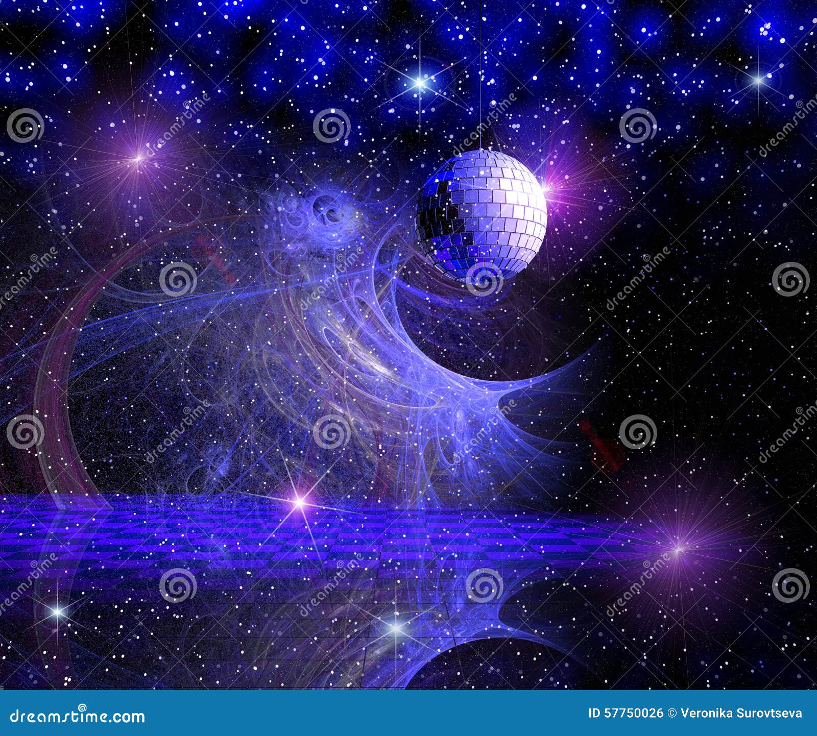 Blue Disco Ball Isolated On A Transparent Background. Vector EPS 10 ...