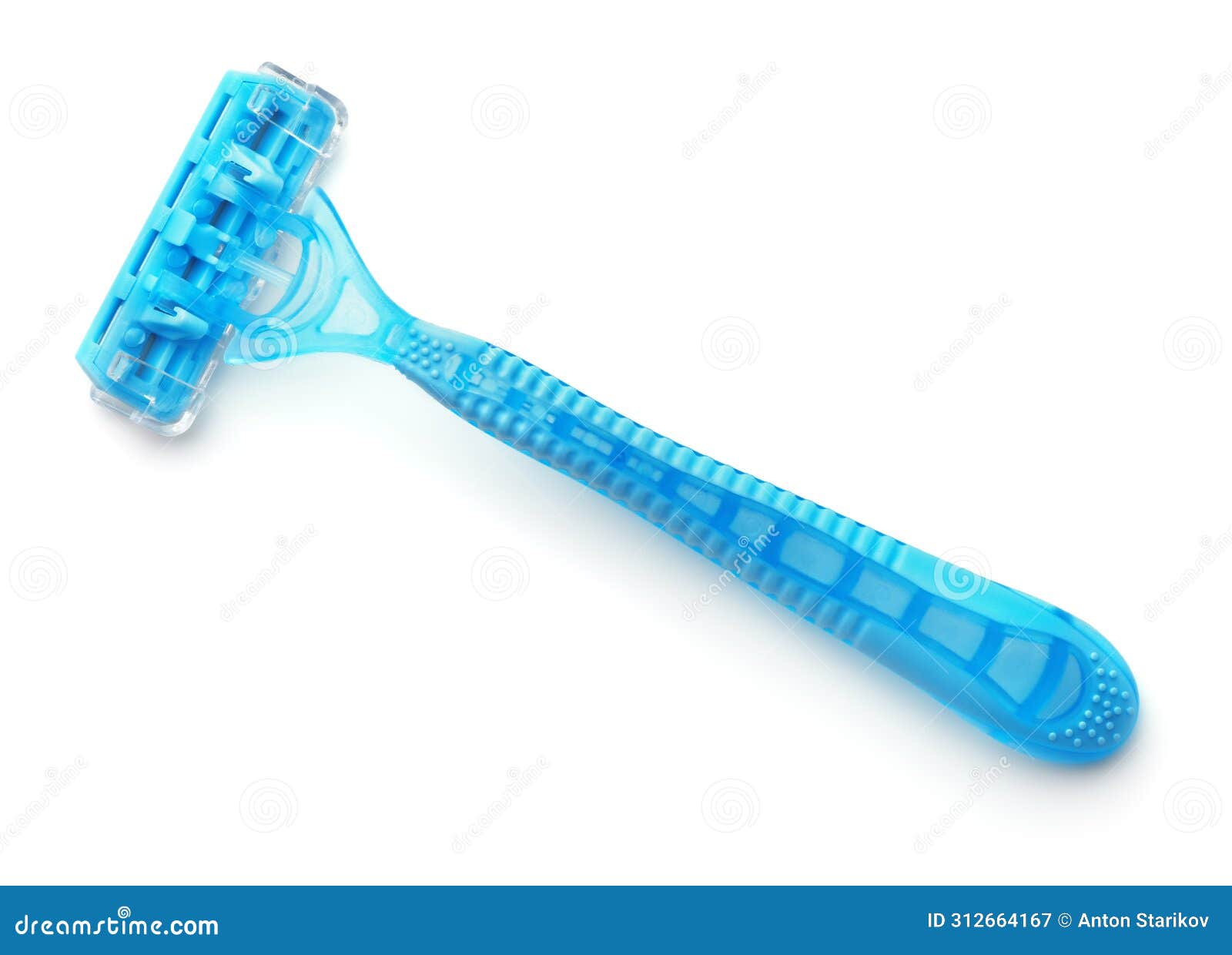 Blue Disposable Plastic Shaving Razor Stock Image - Image of shaver ...