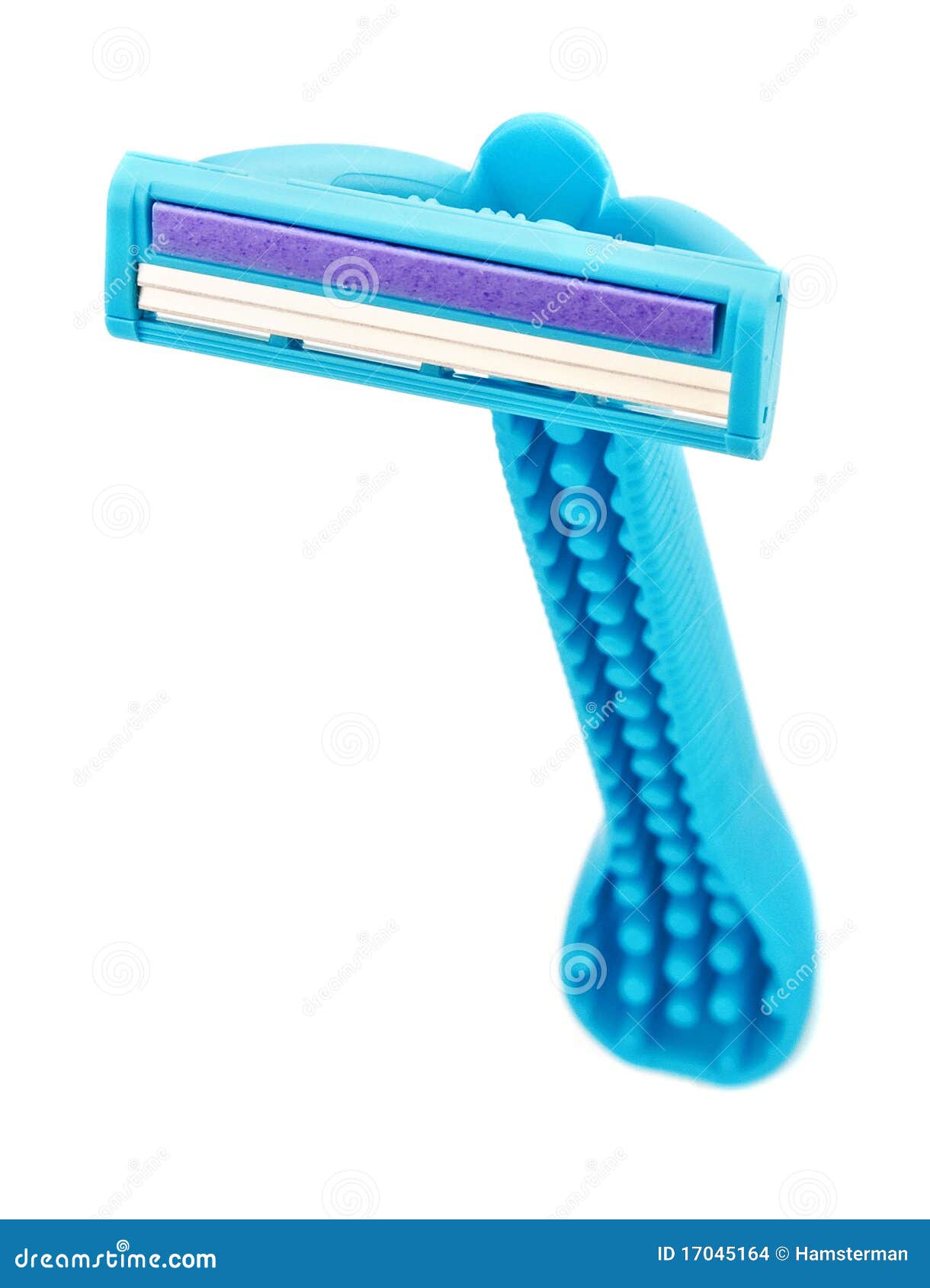 Blue Disposable Razor Blade, On Black Background Royalty-Free Stock ...