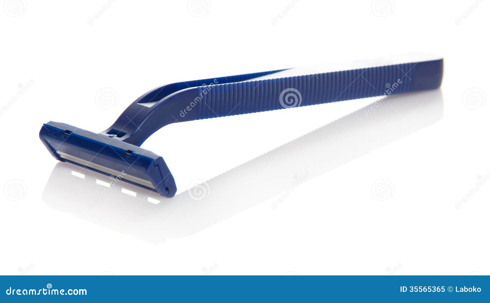 The Blue Disposable Safety Razor Stock Image - Image of beauty, beard ...