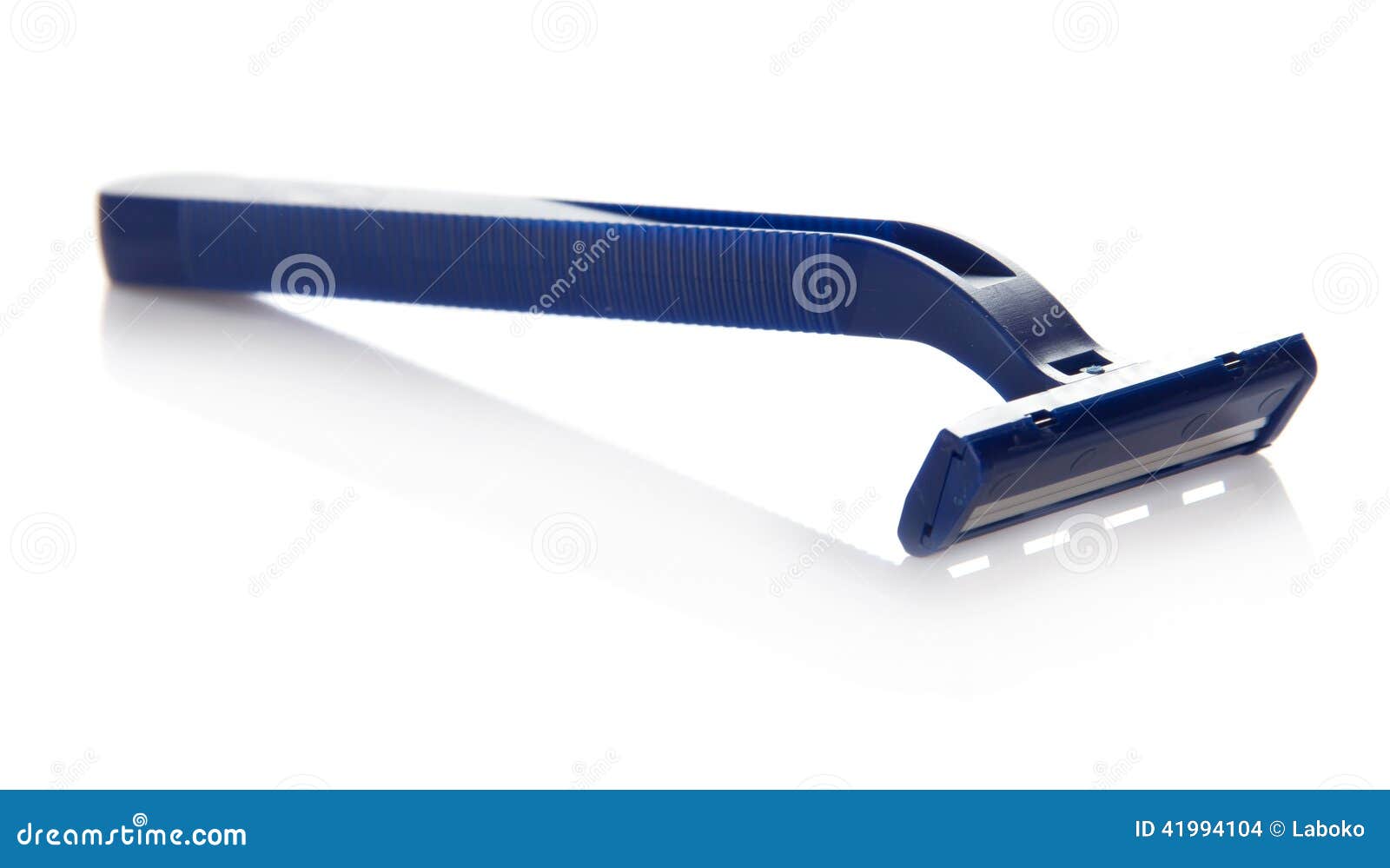 The Blue Disposable Safety Razor Stock Photo - Image of tool, color ...