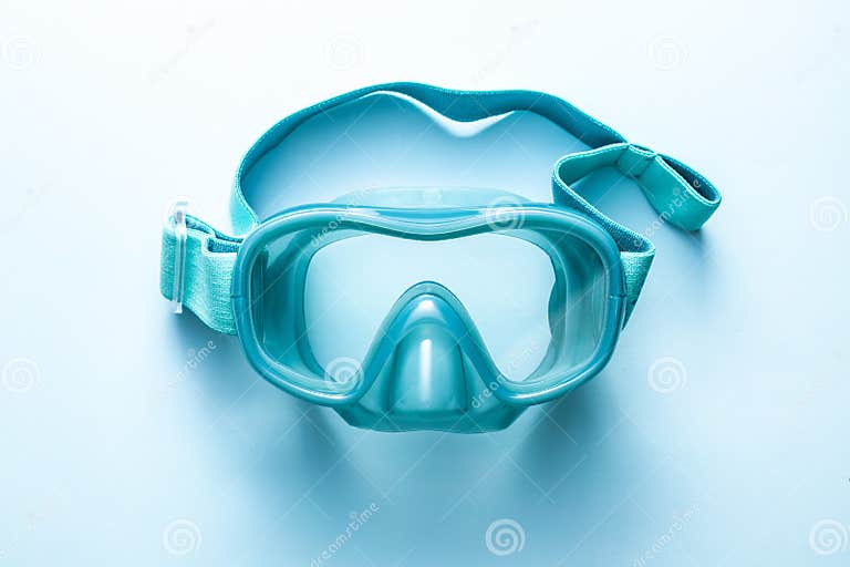 Blue diving mask stock image. Image of ocean, protective - 187939261
