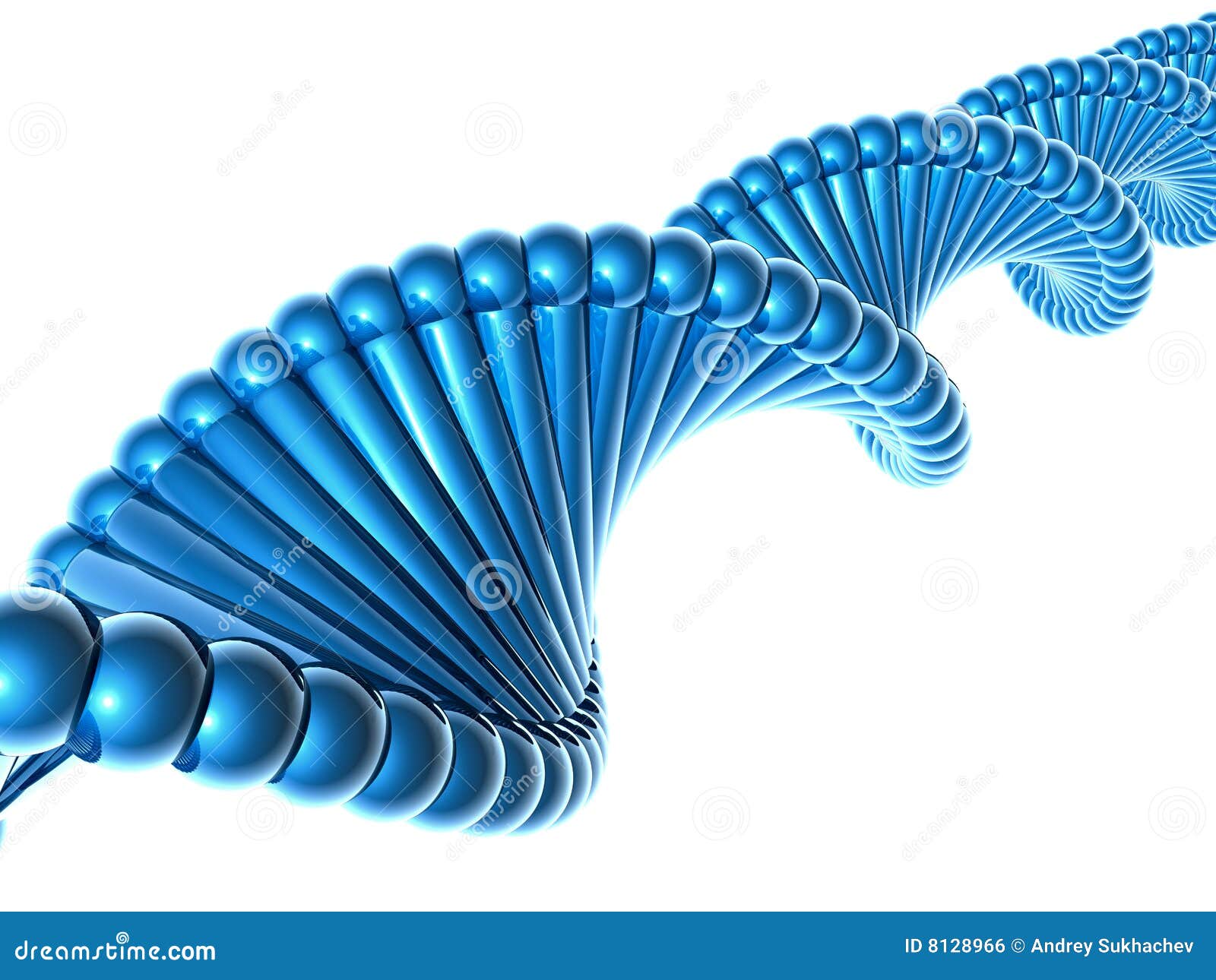 Blue DNA stock illustration. Illustration of composition - 8128966