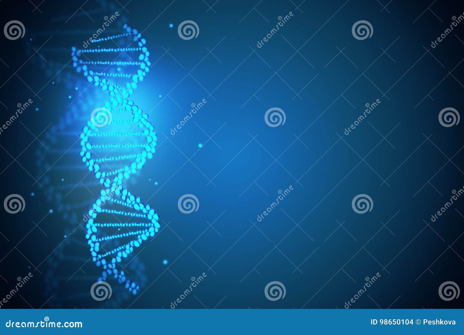 Blue DNA backdrop stock illustration. Illustration of digital - 98650104