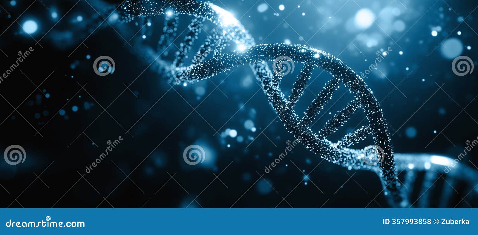 Blue Dna Background stock illustration. Illustration of molecular ...