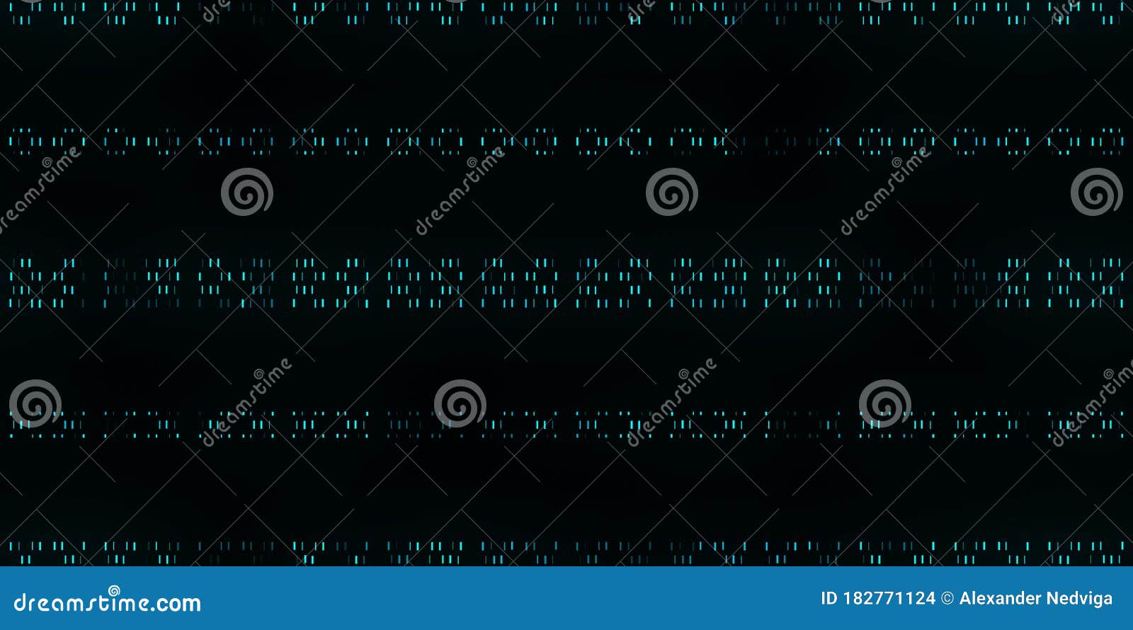 Blue Dna Data Code Background. Stock Illustration - Illustration of ...