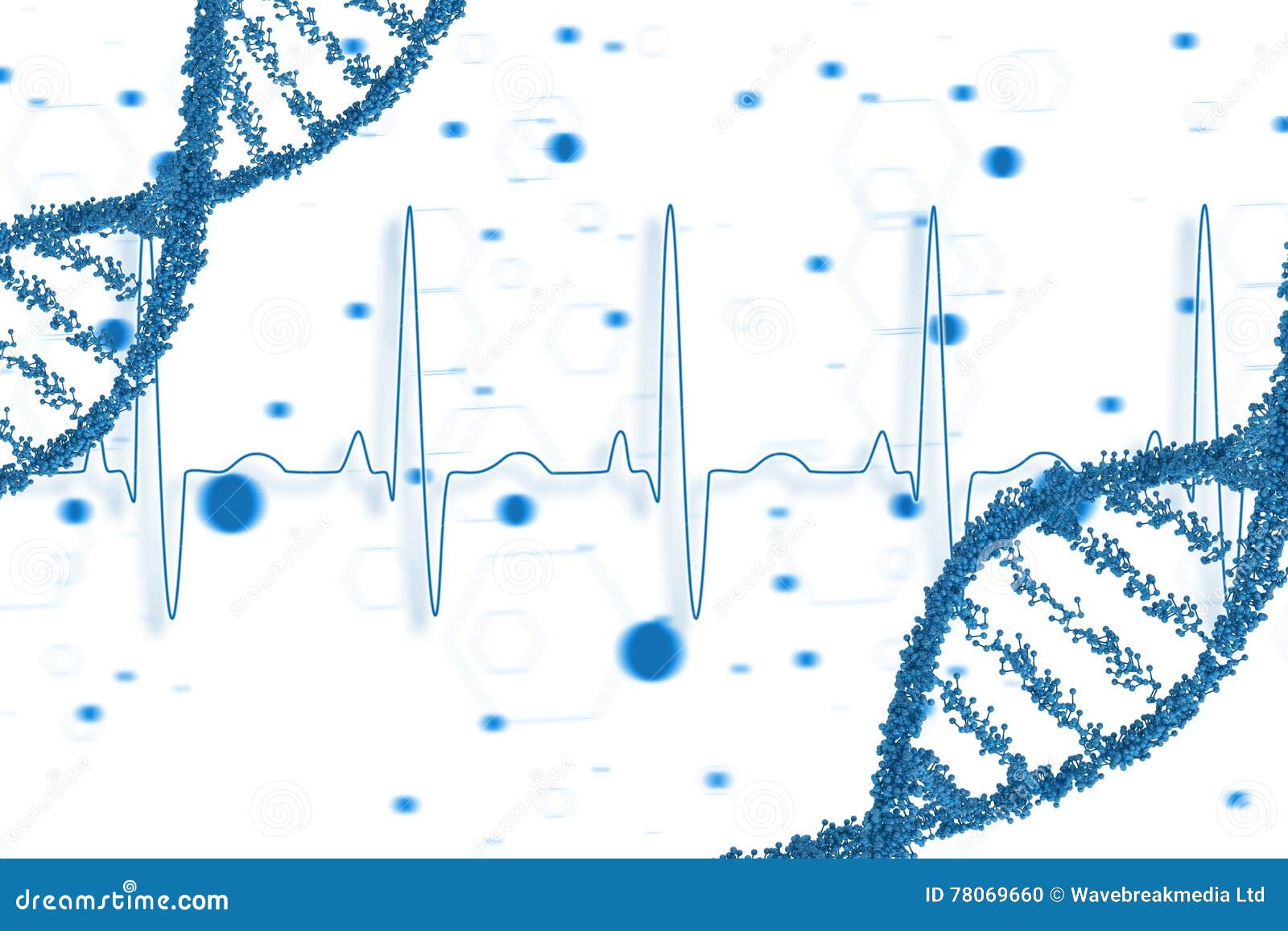 Blue DNA graphic design stock illustration. Illustration of design ...